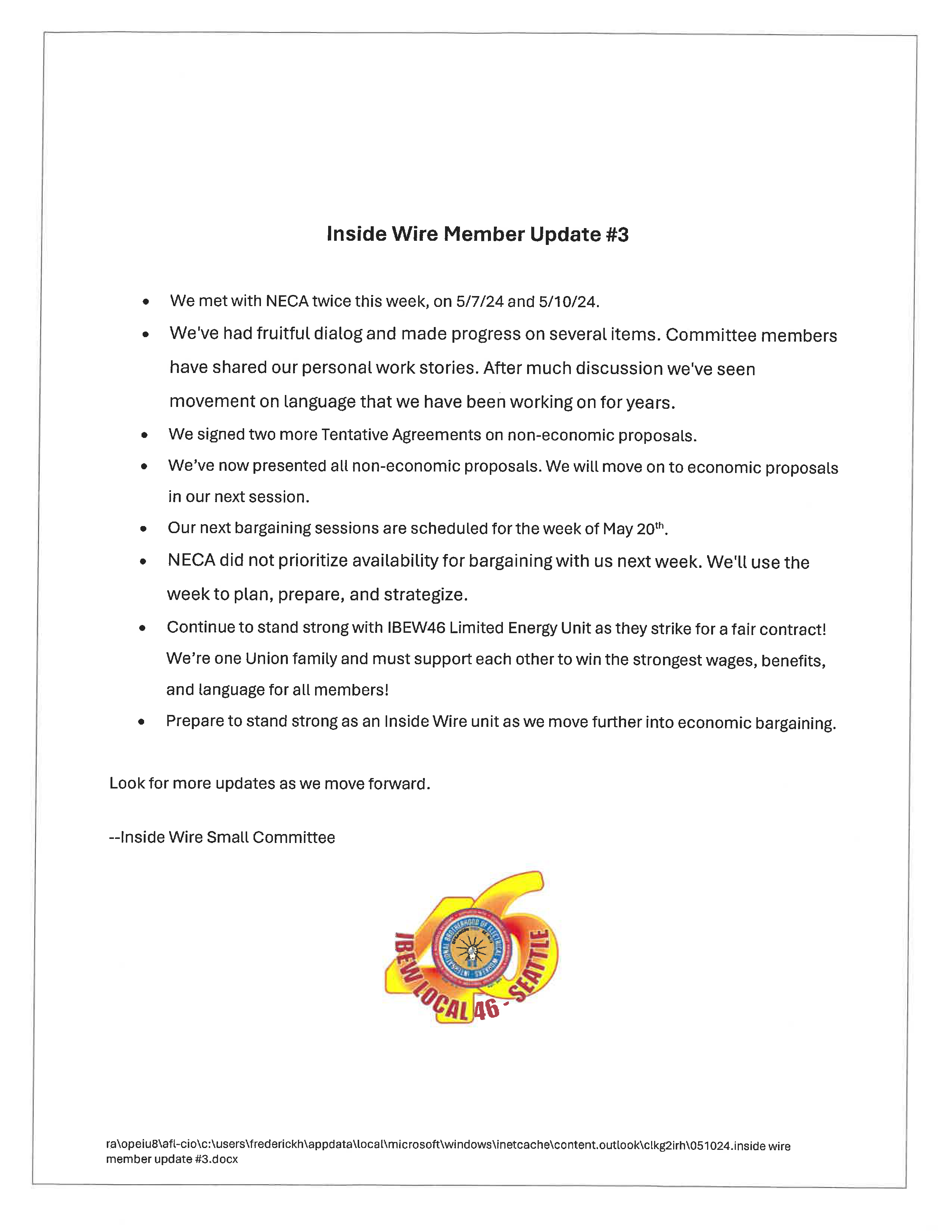 IBEW46 - The Right Choice