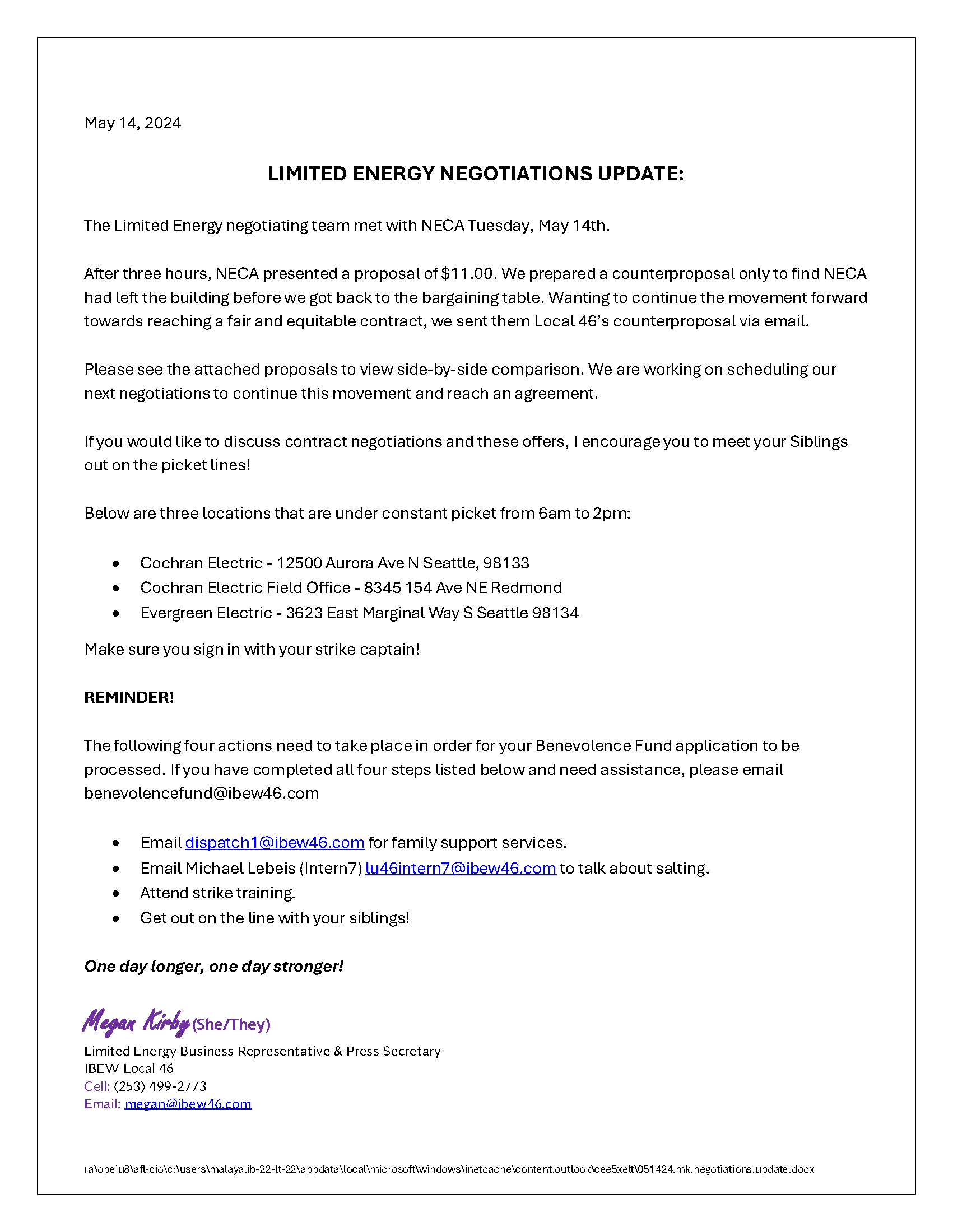 IBEW46 - The Right Choice