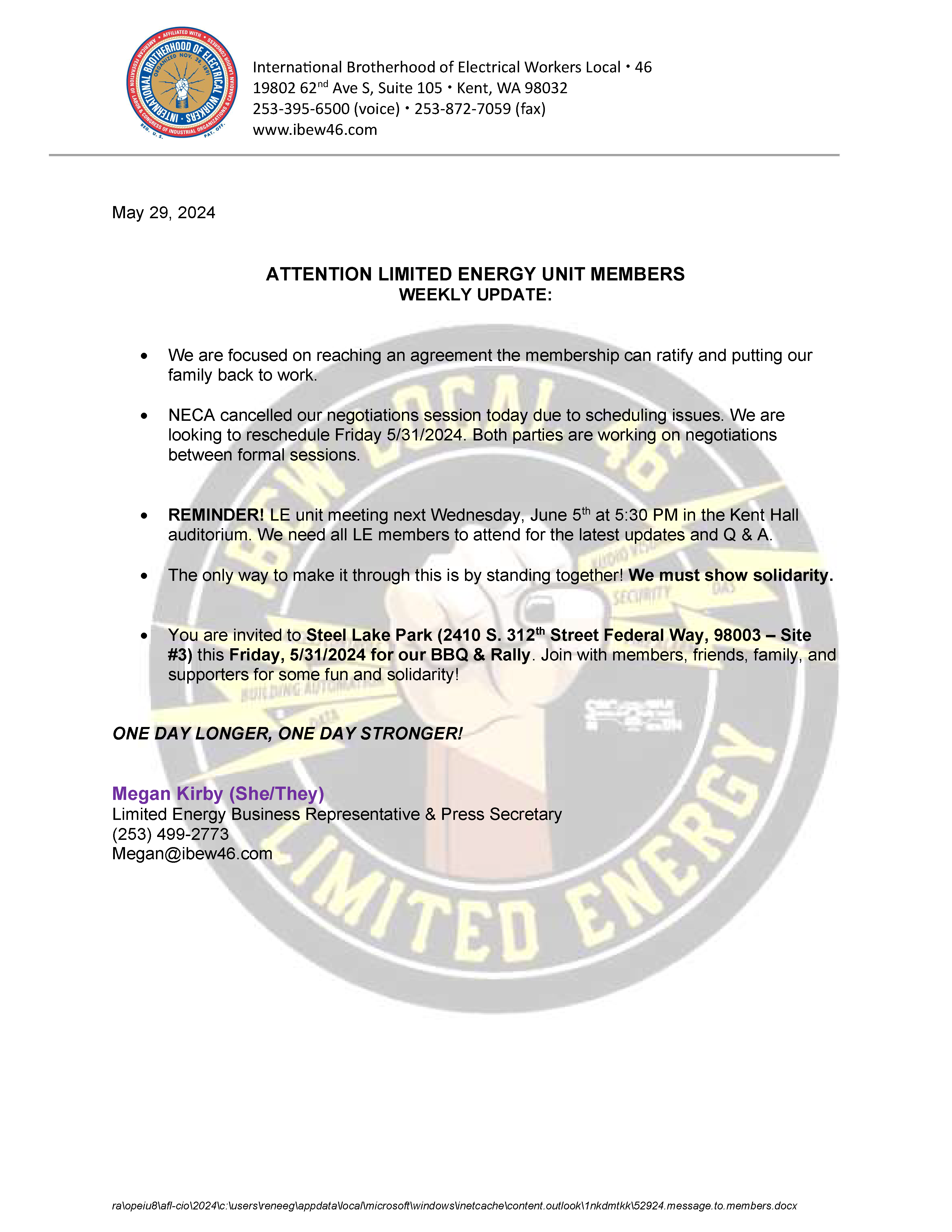 IBEW46 - The Right Choice