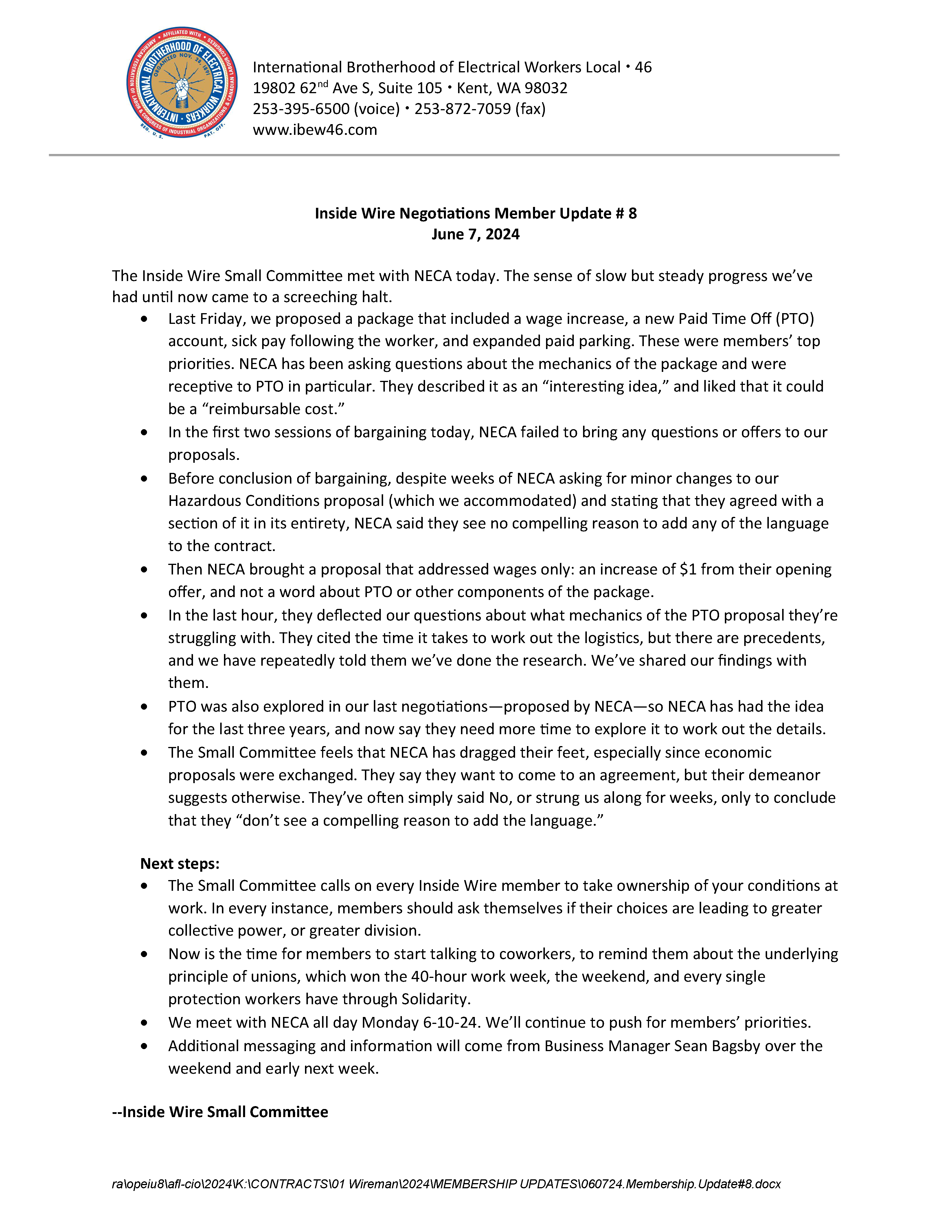 Members - IBEW Local Union 46